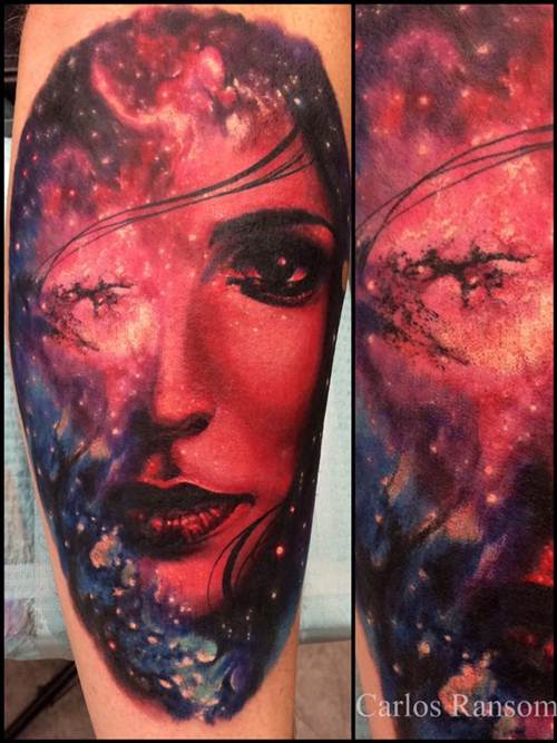 Amazing Cosmic Tattoos By Carlos Ransom : Noda Luka