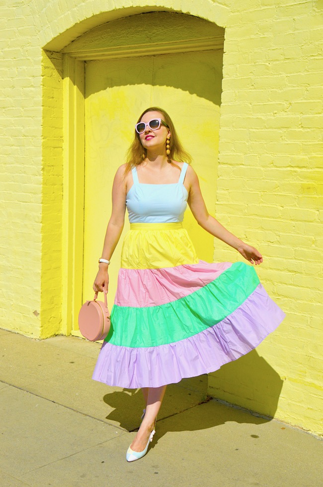 Hello Katie Girl: Pastel Colorblock Dress