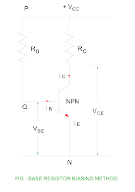 Electrical Revolution: Biasing Method : Base Resistor Method
