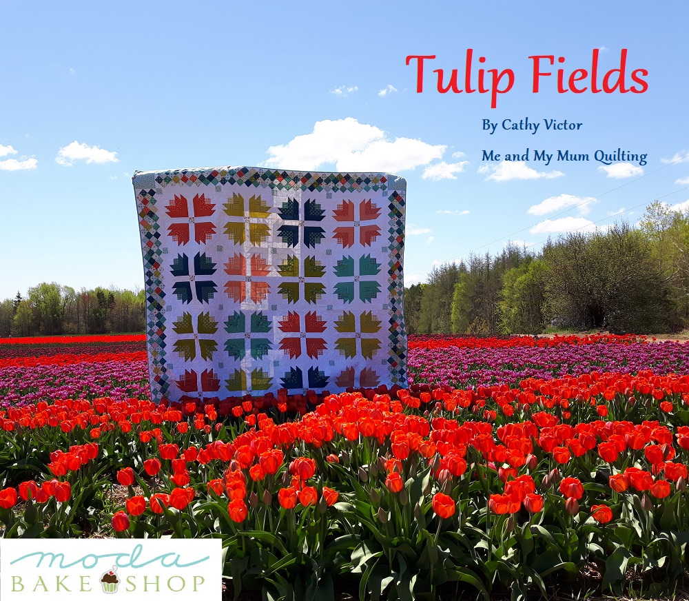 me and my mum quilting: Tulip Fields Quilt