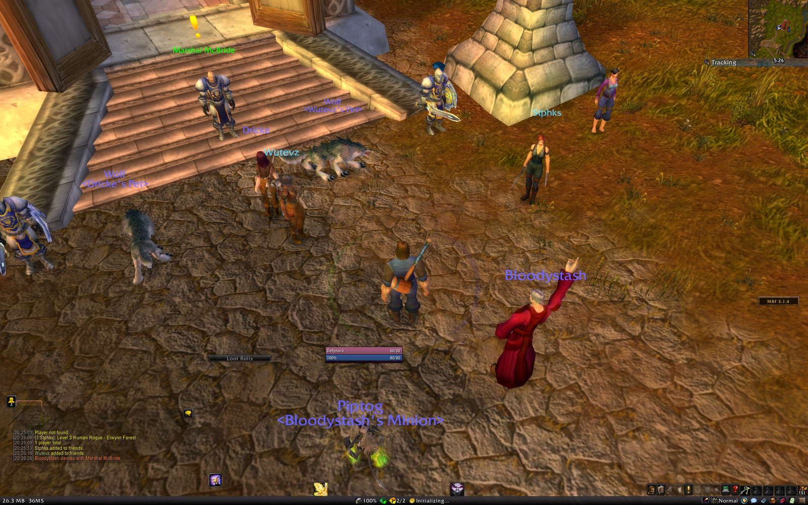 MT35801: Class 9 Homework [6]: World of Warcraft Group Screenshots