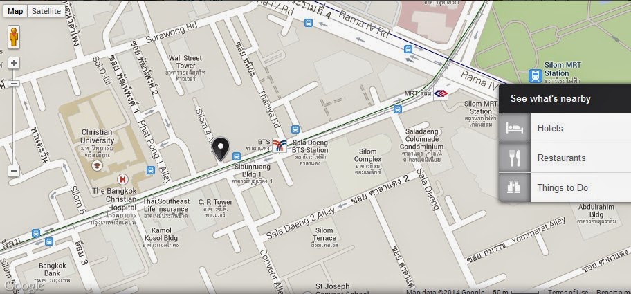 Silom Night Market Bangkok Location Map | About BTS Bangkok Thailand ...