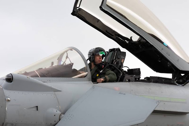 French Air Force fighter pilot flies RAF Typhoon - Blog Before Flight ...