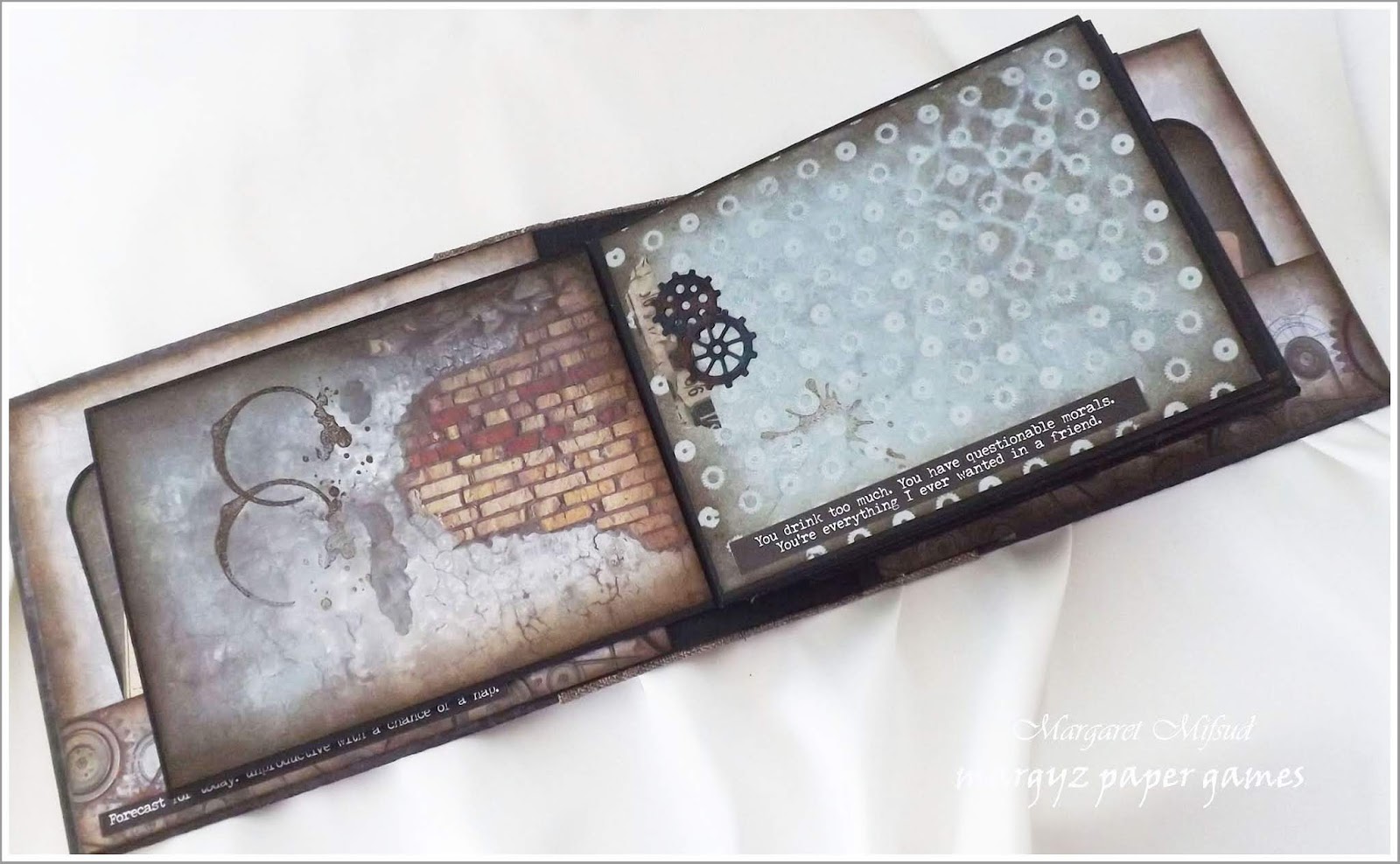 Mini Album Makers Challenge: Masculine Flip Fold Album Tutorial by ...