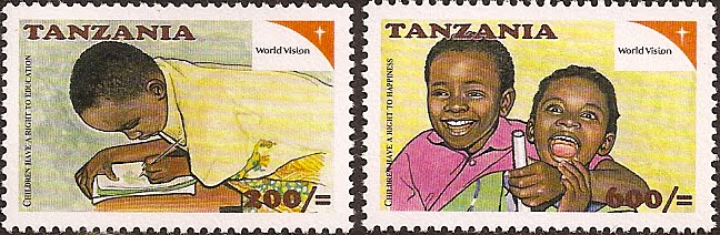 Commonwealth Stamps Opinion: Tanzania's 2003 And 2007 World Vision Issues.