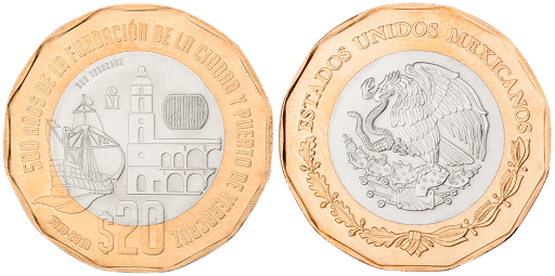 NUEVA MONEDA DE VEINTE PESOS