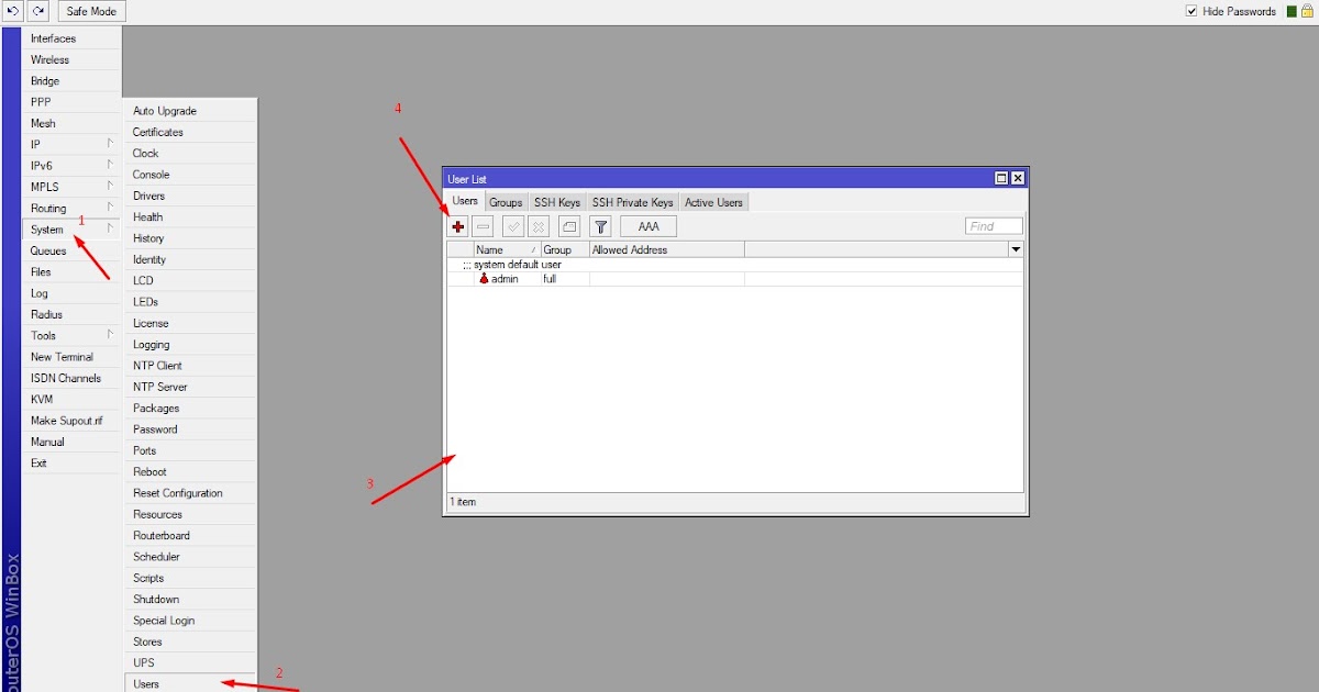 Konfigurasi Dasar Mikrotik Menggunakan Winbox Konfigurasi Mikrotik ...