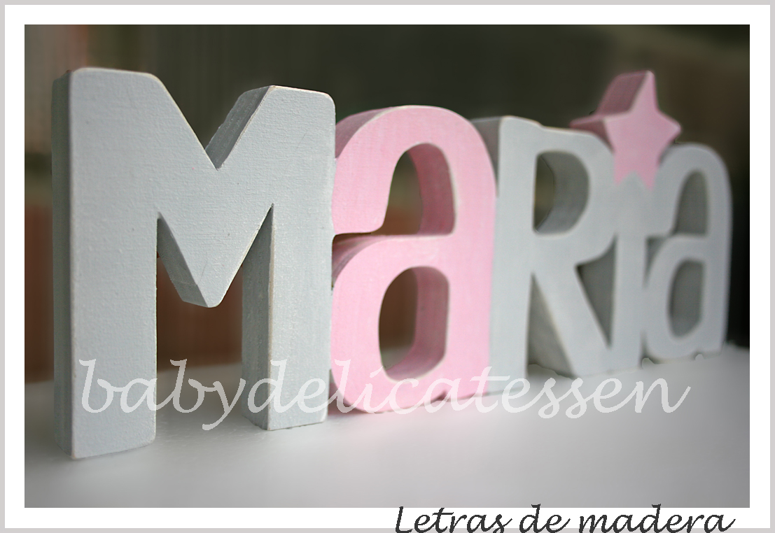BABY DELICATESSEN LETRAS DE MADERA: REGALO PARA UNA COMUNION