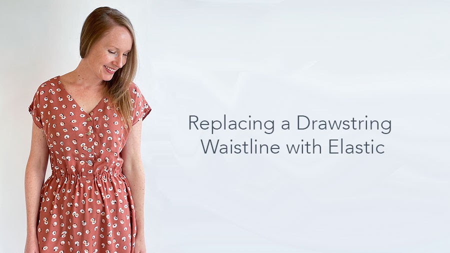 Replacing a Drawstring Waistline with Elastic | Jennifer Lauren Handmade