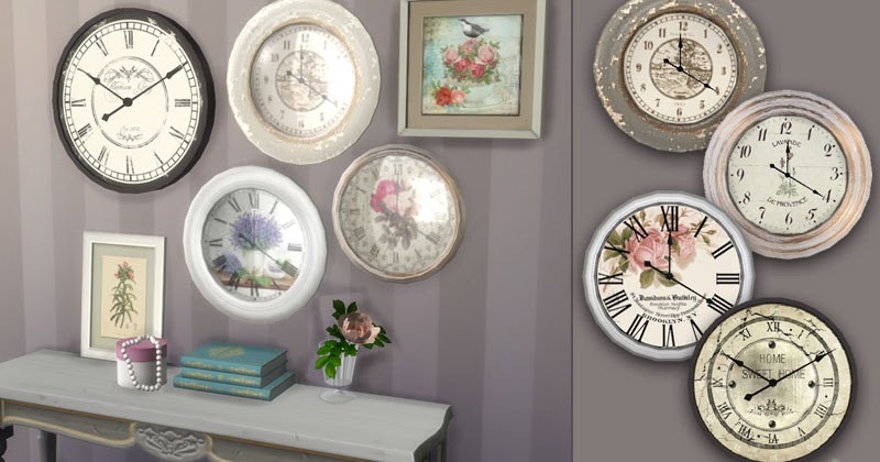 Corporation "SimsStroy": The Sims 4. Provence style wall clock.