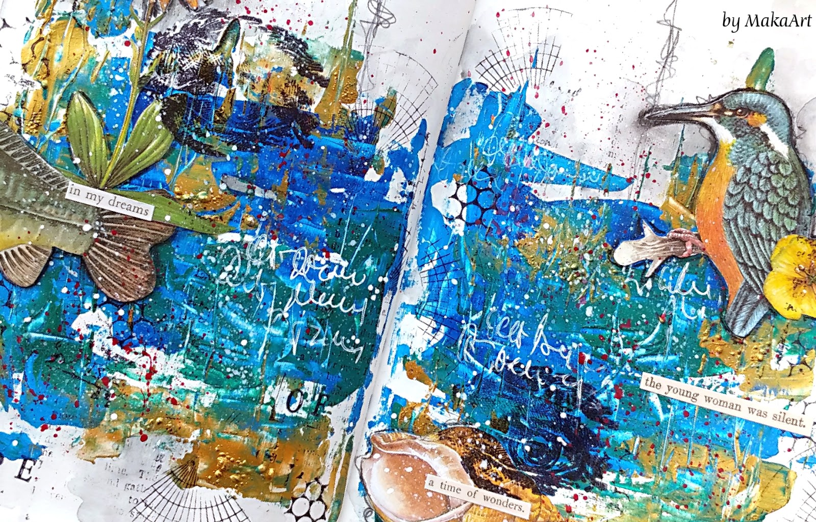 My journey through the mixed media world...: Shape of water...