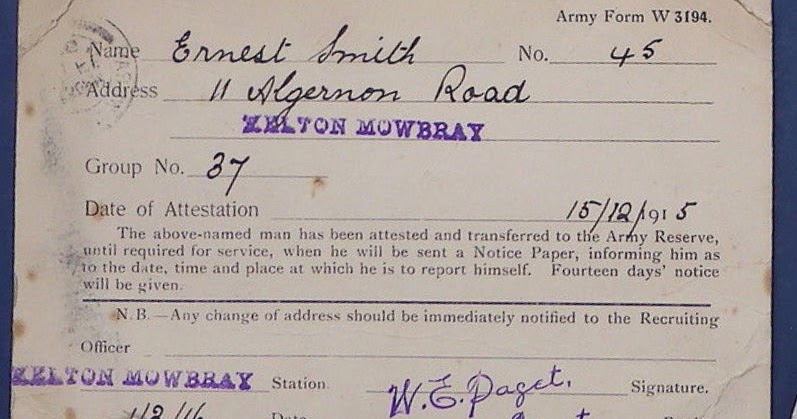 Army Forms & Attestations: Army Form W.3194 - Group Scheme, proof of ...