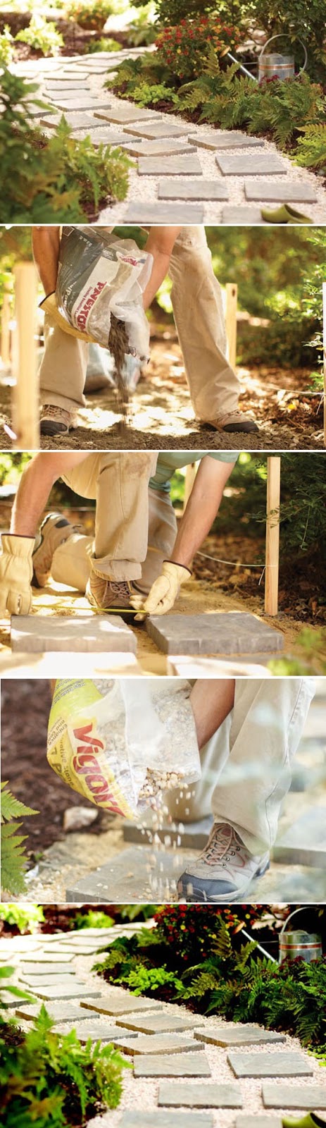 How to Build a Paver Path - garden favorite
