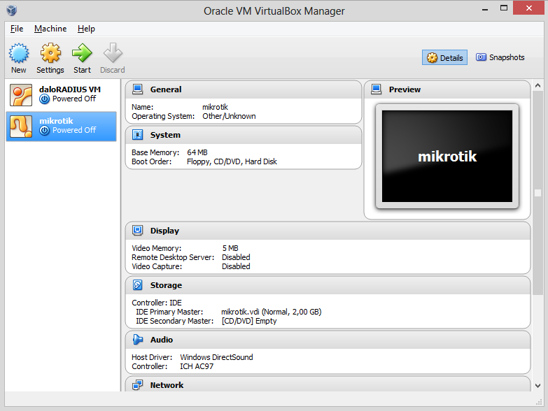 Membuat VM Pada Aplikasi Oracle Virtualbox