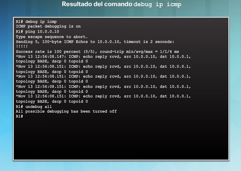 Depuración - CCNA V6.0