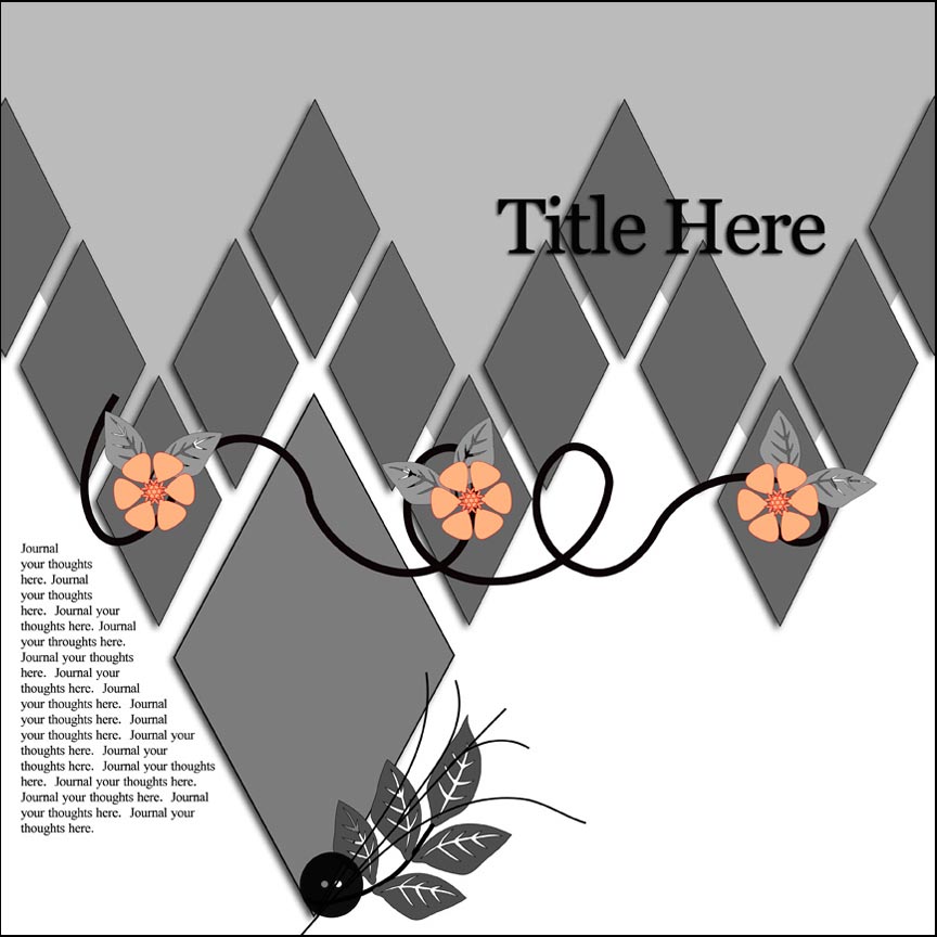 The Joy of Scrapbooking: A Diamond Template to Share!