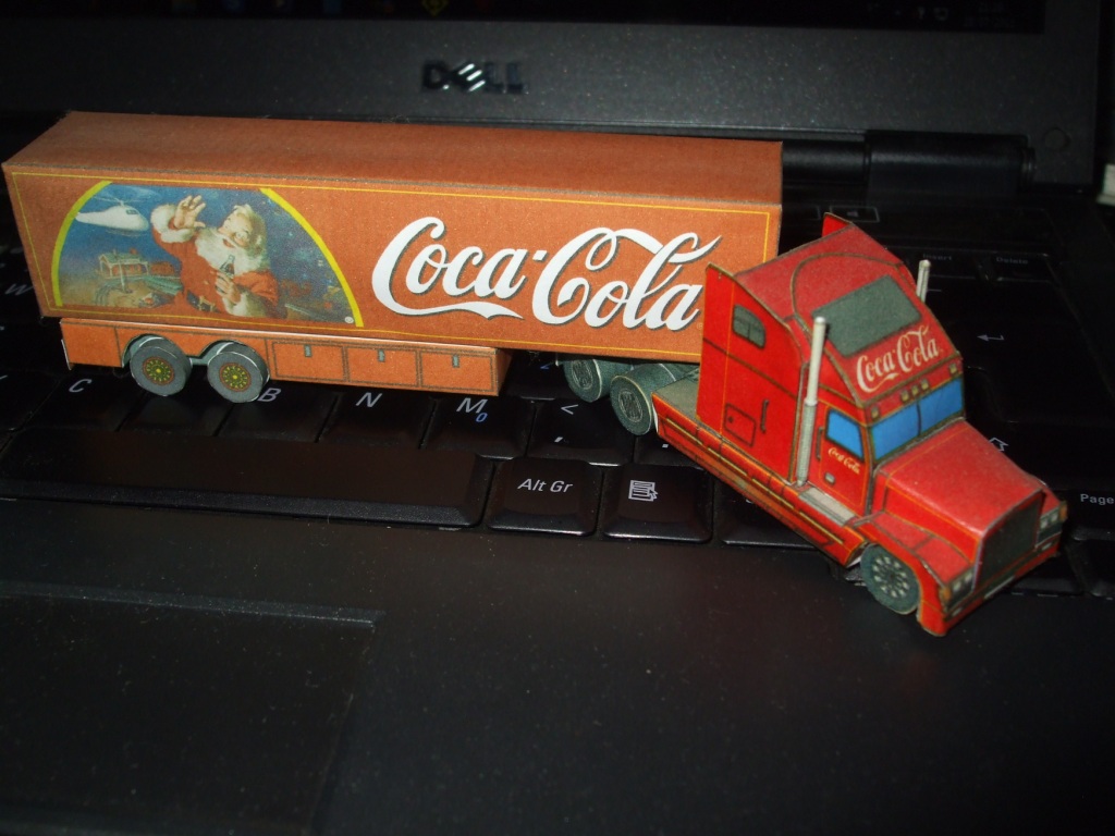 SP. Papel Modelismo: PaperCraft - Recorte e Cole Caminhão Coca-Cola