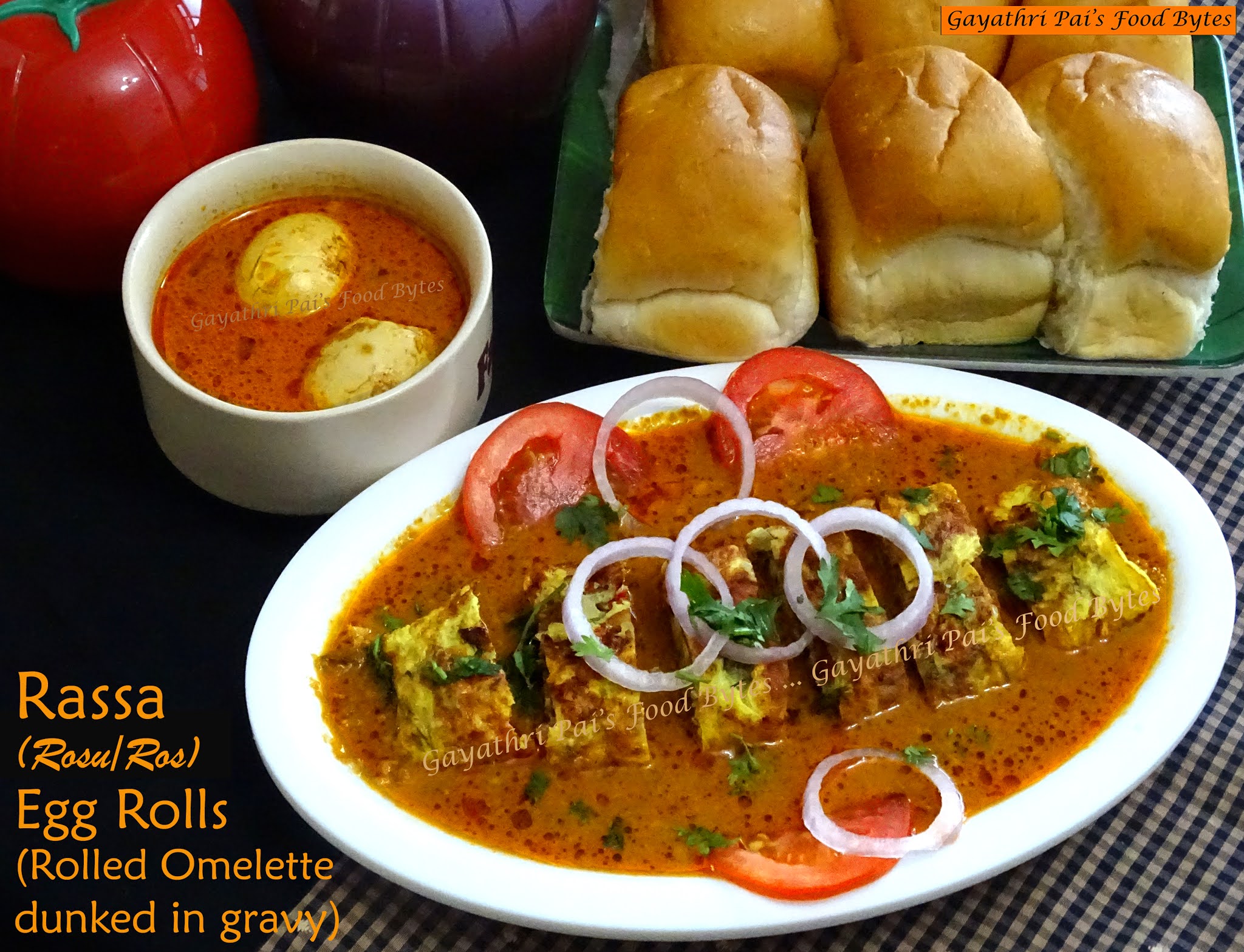 Gayathri Pai's Food Bytes: Rassa (Rosu/ Ros) Egg Rolls (Rolled ...