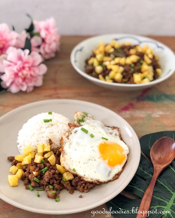 GoodyFoodies: Recipe: Macanese Minchi 免治 (Mince & Potatoes)