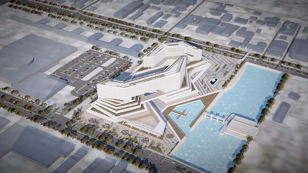 Mindscape+R: [DESIGN PROPOSAL] THE OCEAN COMPLEX BLDG.- HOTEL/HOSPITAL/MALL