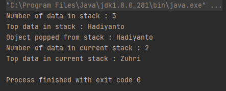 Implementasi Stack Menggunakan Java