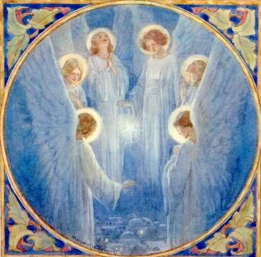 An angel finding wings