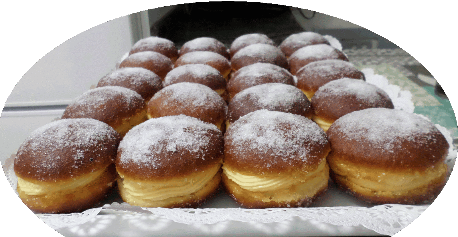 Mi pastelería: Bombas rellenas de crema pastelera