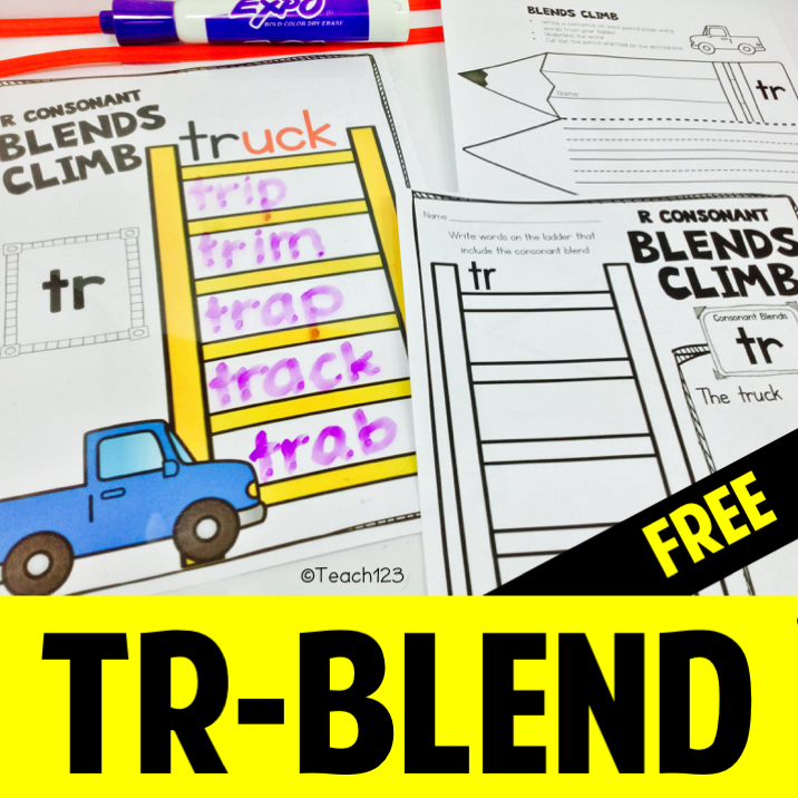 Teaching Consonant Blends & FREEBIE | Teach123