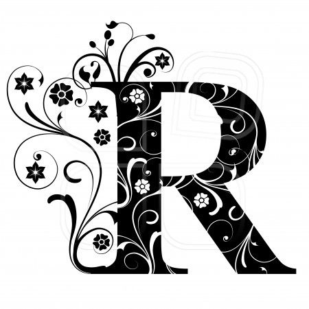 Fancy Letter R Designs - Birthday Letter