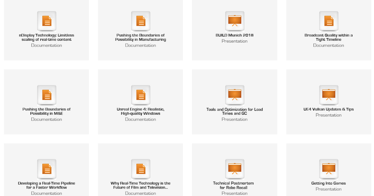 UE4 White Paper Docs