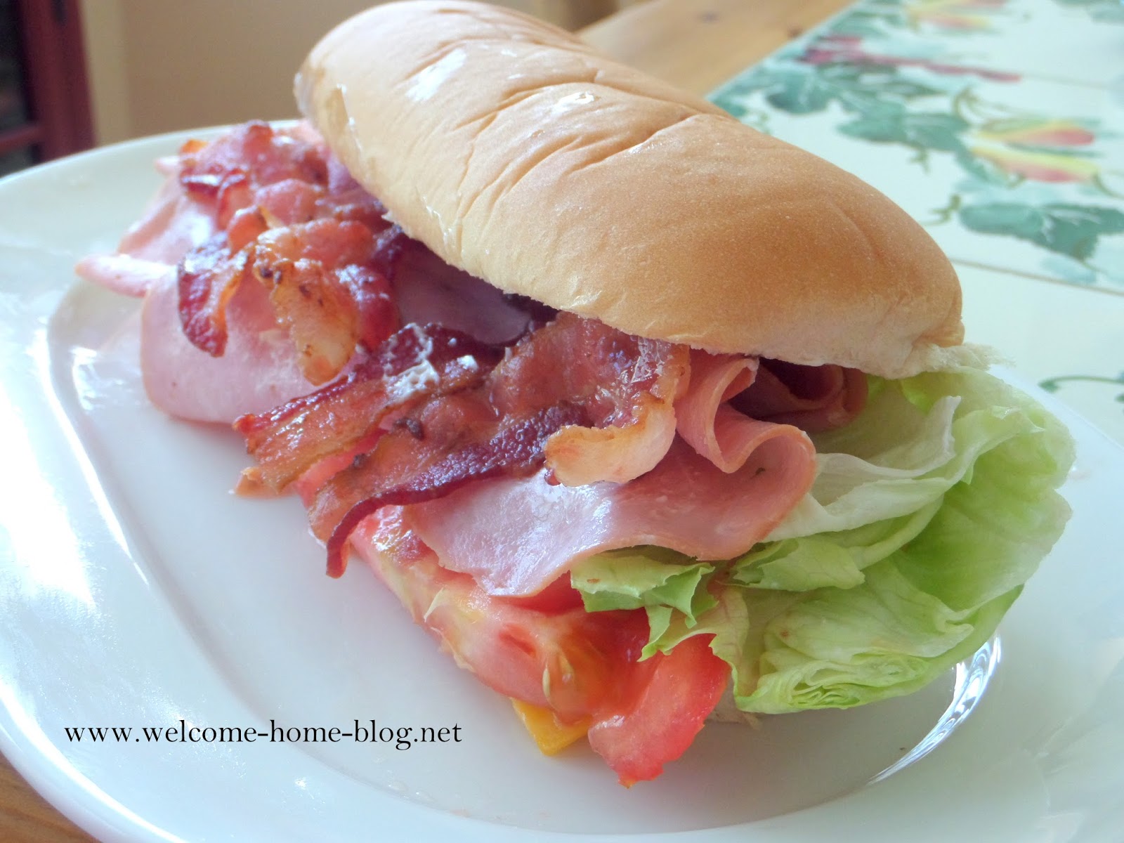 Welcome Home Blog: BLT Ham Sub