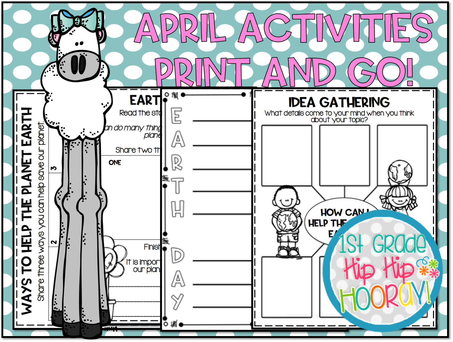 1st Grade Hip Hip Hooray!: April Activities...Print and Go
