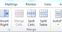 Viewing Gridlines in a Table in Word