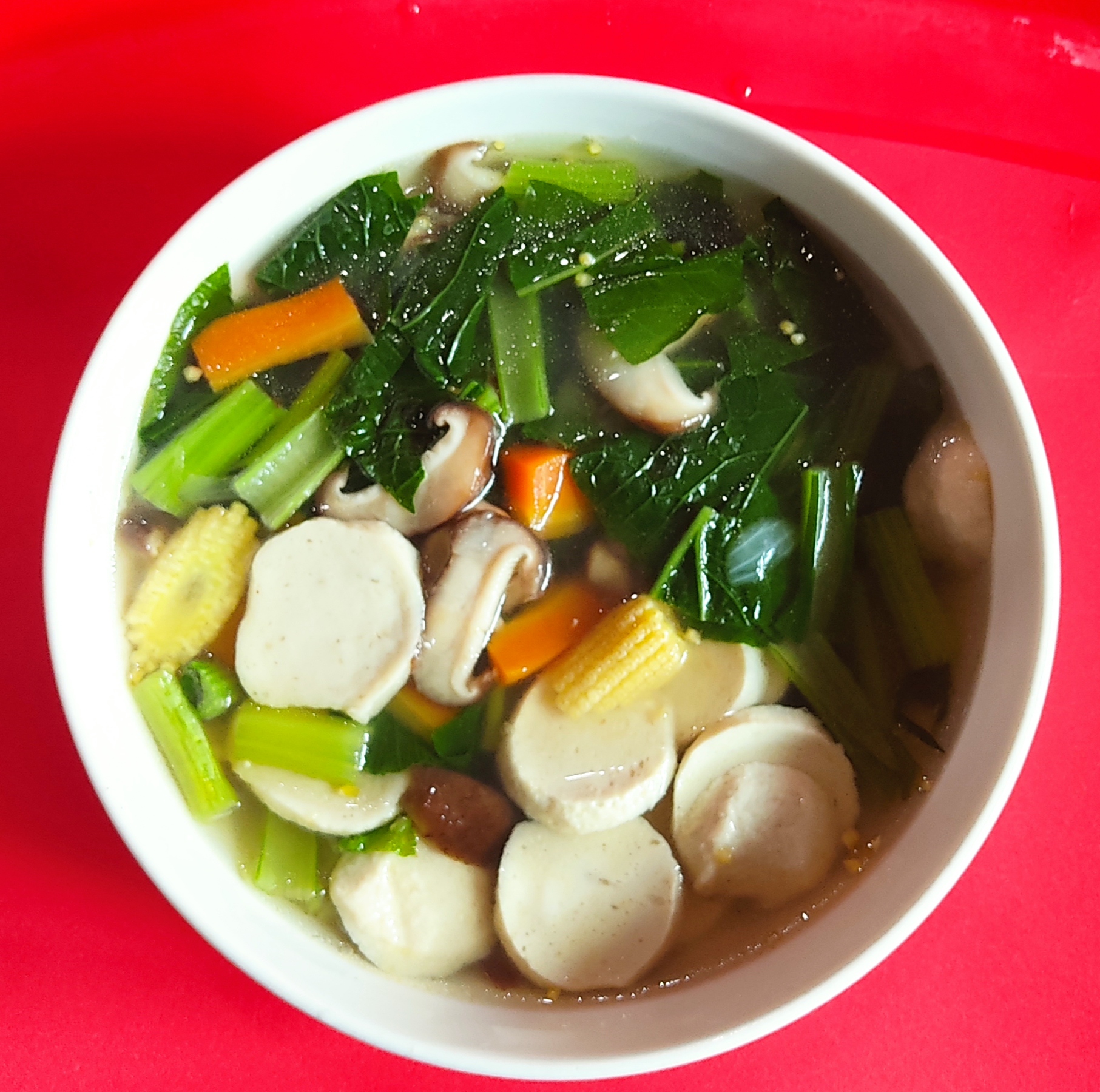 Sup Sayur Campur Bebola Ikan Mudah Dan Sedap - Cahaya Hayati