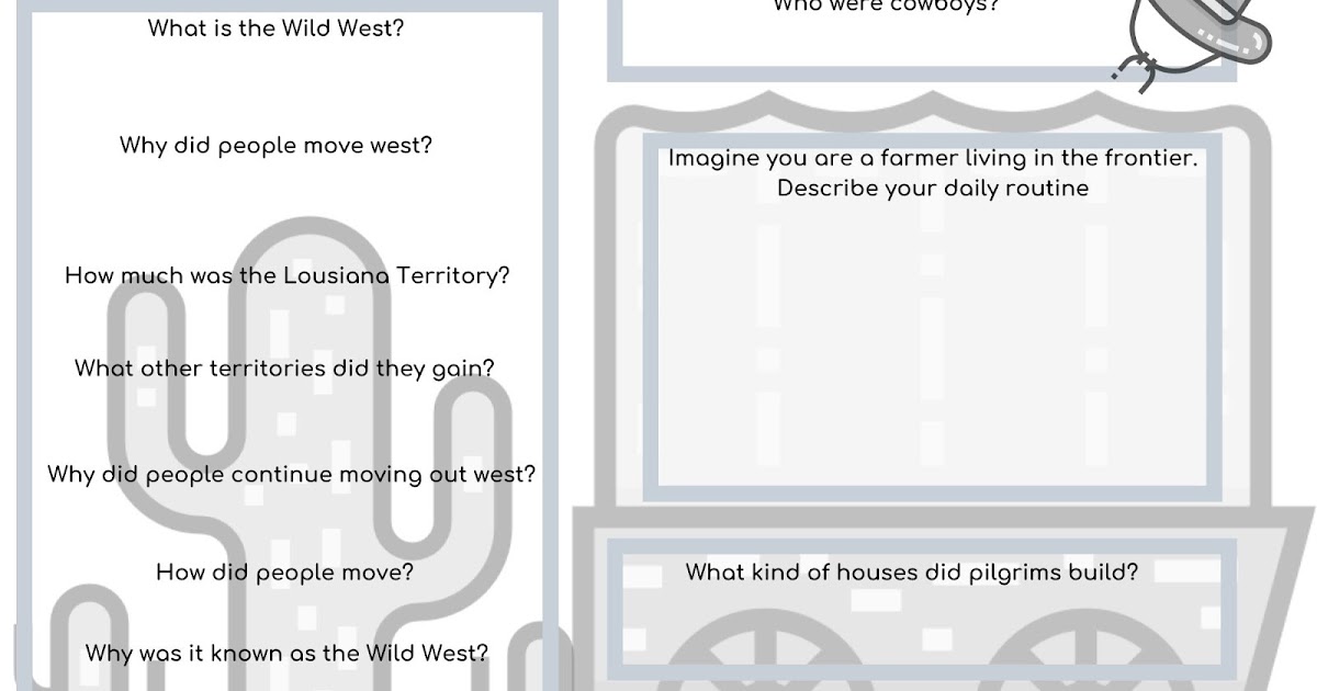 WILD 5th GRADE: WILD WEST PROJECT CHALLENGE