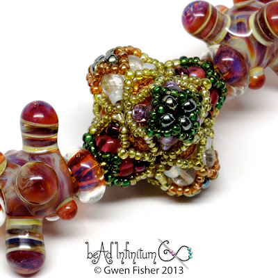 gwenbeads: Ionic Octahedron, Star Cluster and Hyperbolic Surface