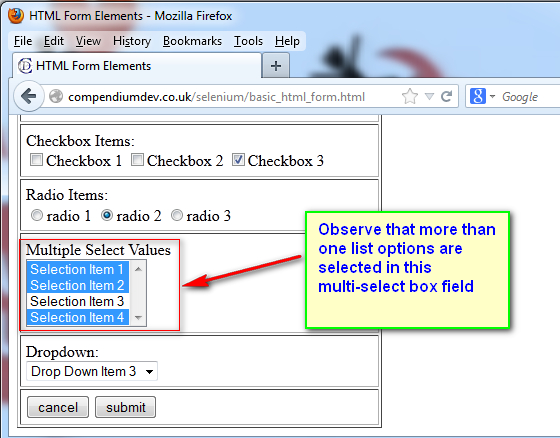 Selenium By Arun 399 Using Deselectall Command To Deselect Any Already Selected List