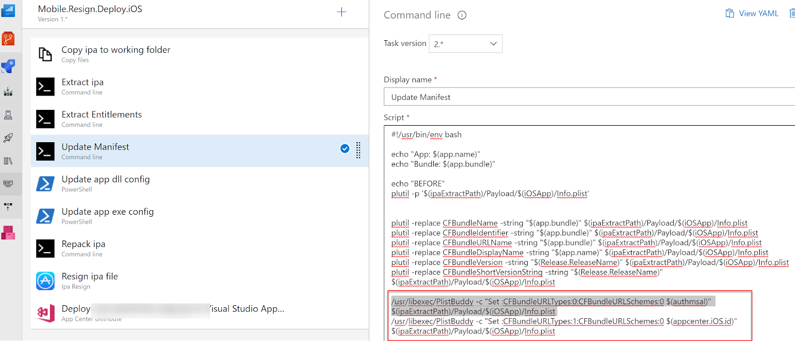 Chamindas Devops Journey With Msft Replacing Ios Plist Array Properties In Azure Release 7620