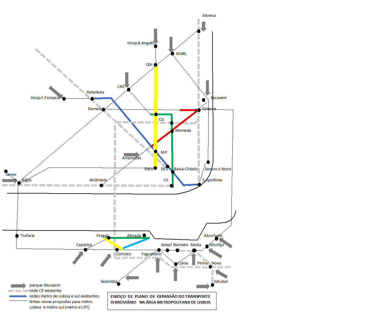 fcsseratostenes: Esboço de plano de expansão do metropolitano e ...