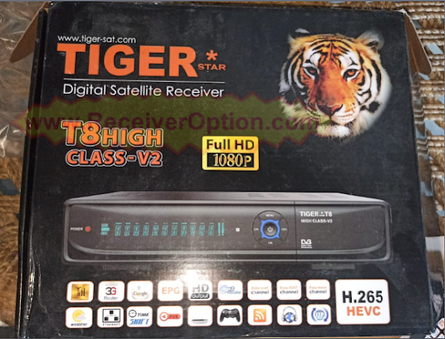 TIGER T8 HIGH CLASS V2 HD RECEIVER NEW SOFTWARE V3.92 FOREVER RENEW ...