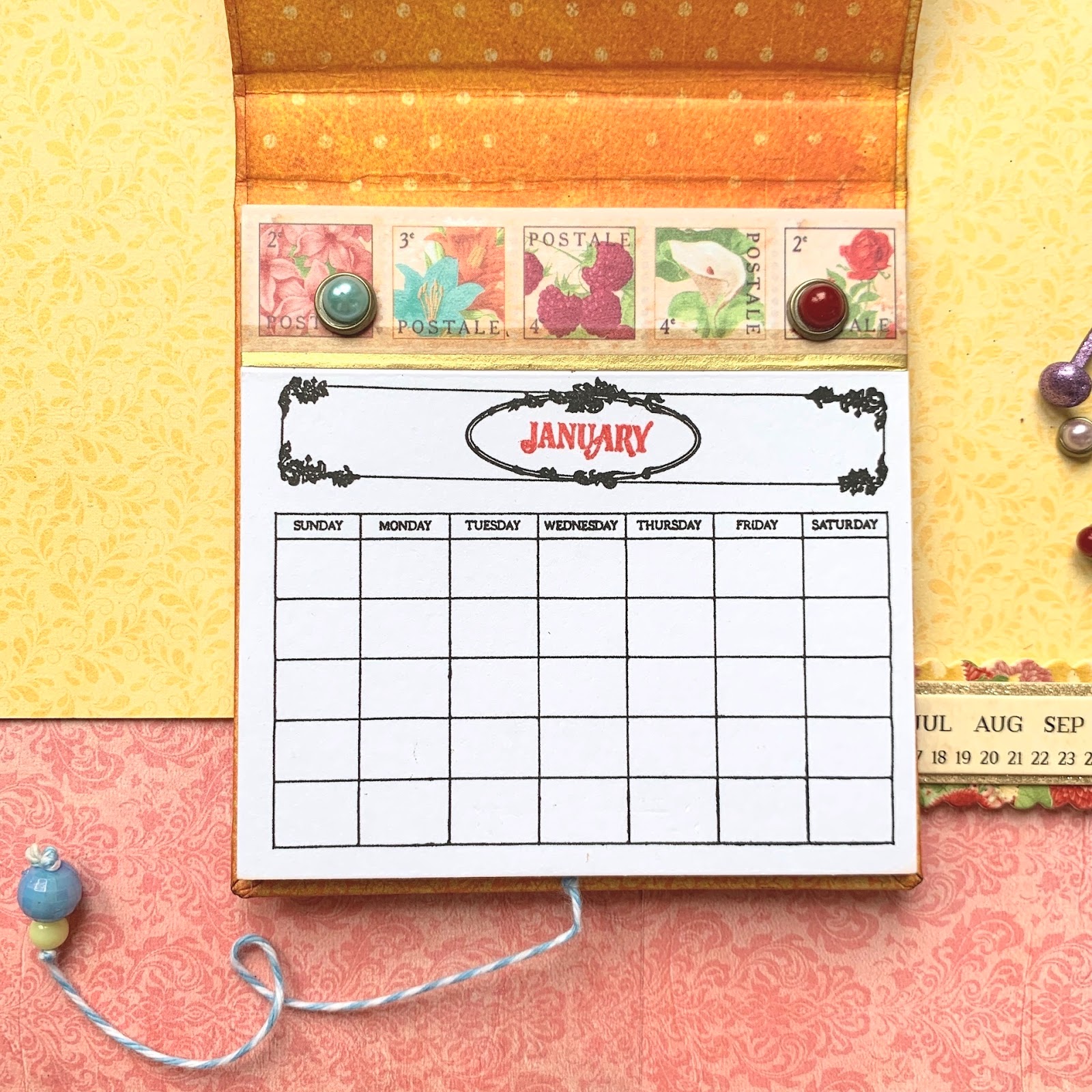 The BoBunny Blog: DIY Pocket Calendars with Angela