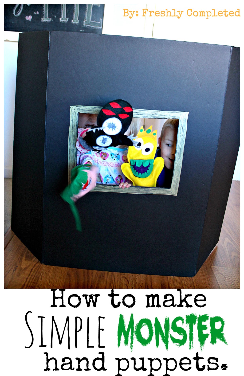 How to make Simple Felt Monster Hand Puppets