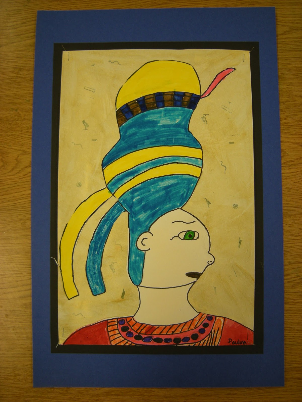 WHAT'S HAPPENING IN THE ART ROOM??: 4th Grade Egyptian Portraits