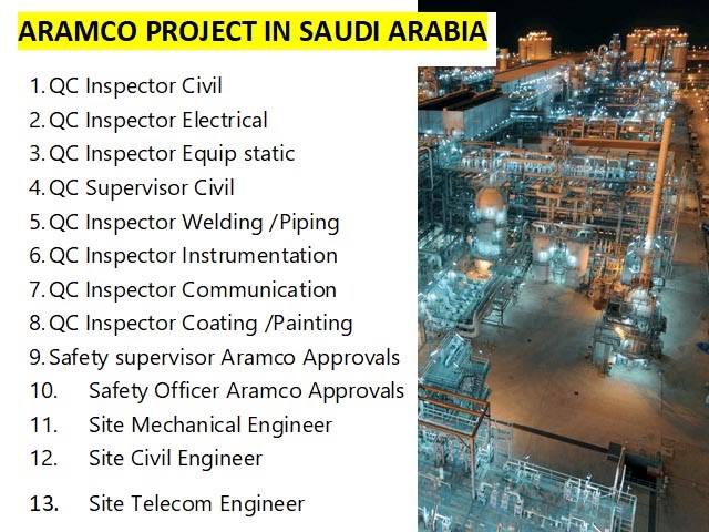 ARAMCO PROJECT IN SAUDI ARABIA