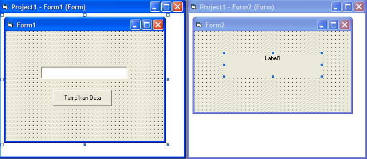 Menampilkan Data Form1 Di Form2 Visual Basic 6 Untuk Pemula