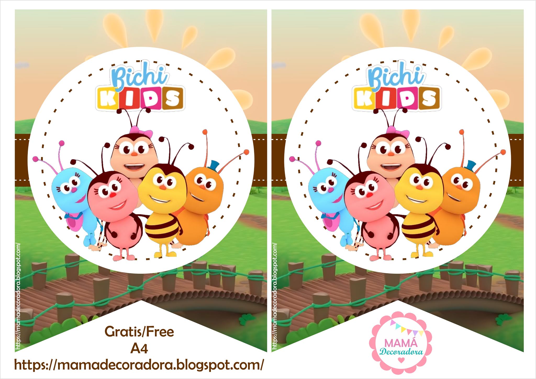 Mamá Decoradora: Kit imprimible de Bichikids