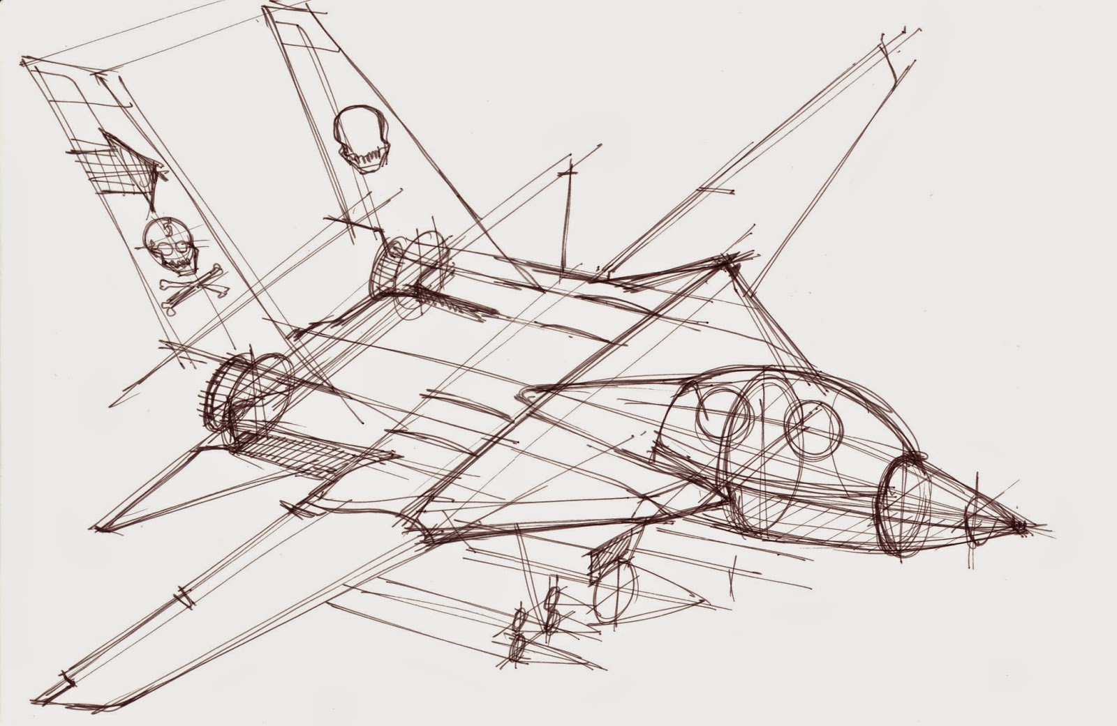Creative Form Sketching 2015: Plane References for the Nuthercutt Museum