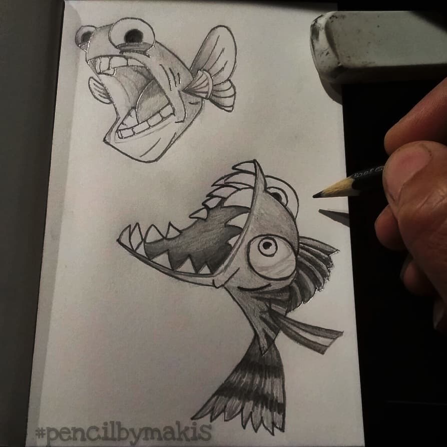 Daily Drawings - Funny fishes