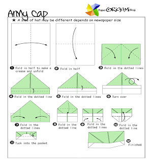 News Paper Origami: An Army Cap | Paper Origami Guide