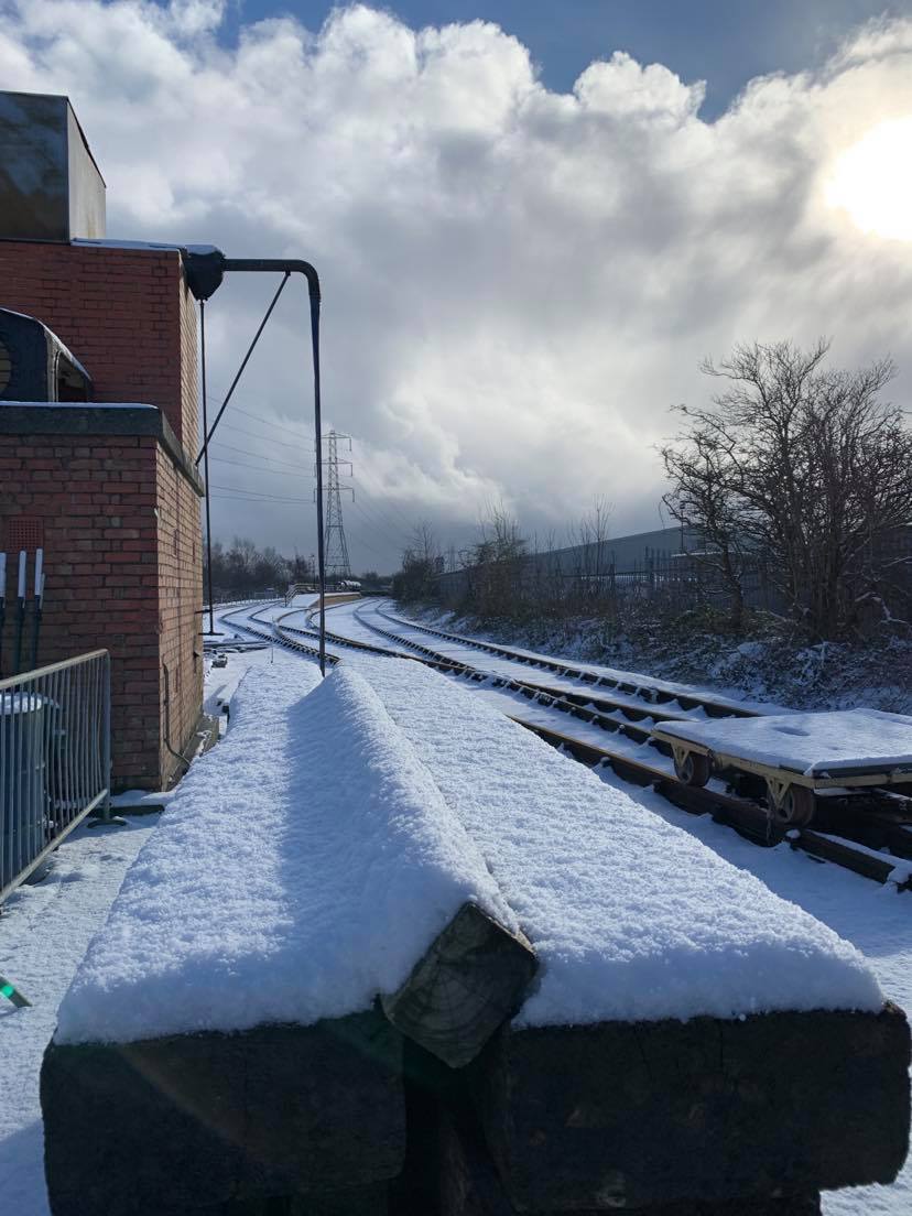 North Tyneside Steam Railway: Snowy scenes at Middle Engine Lane